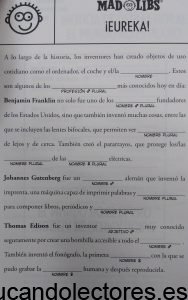 Mad Libs o Historias locas, un juego de palabras muy divertido ...